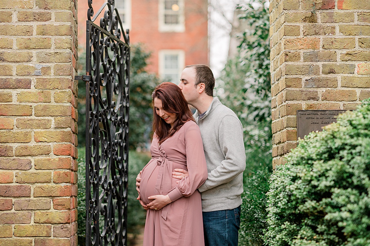 Liz & Dustin's Elegant Easton Historical Garden Maternity Session ...
